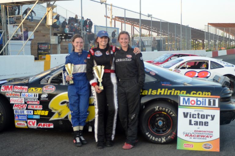 1st Time Ever All Female NASCAR Super Stocks Feature Podium at EIR 2016 ...