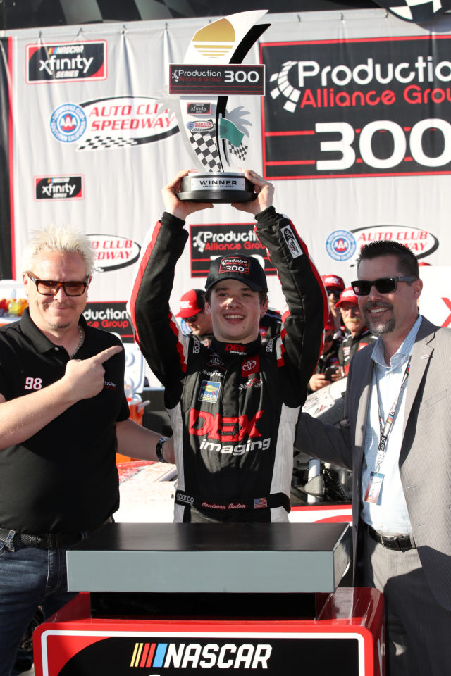 Rookie Harrison Burton won his 1st NASCAR Xfinity Series race at Auto ...