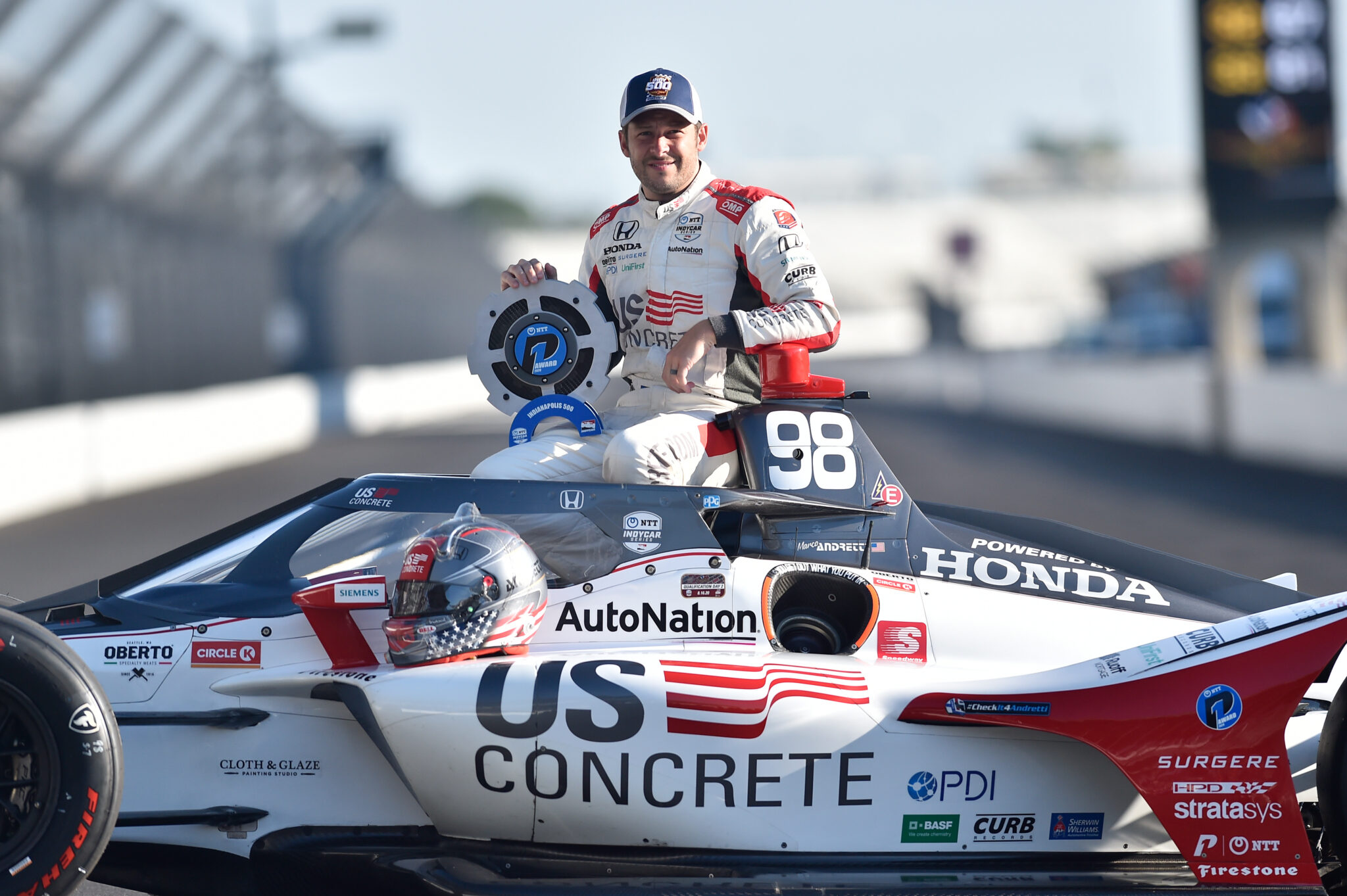 Marco Andretti won pole for the 104th Indianapolis 500