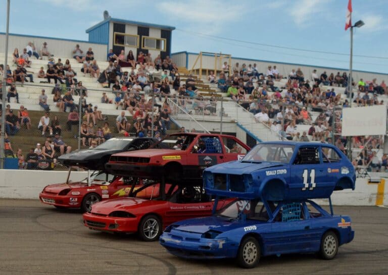 HIT TO PASS AT EDMONTON INTERNATIONAL RACEWAY SATURDAY JULY 10