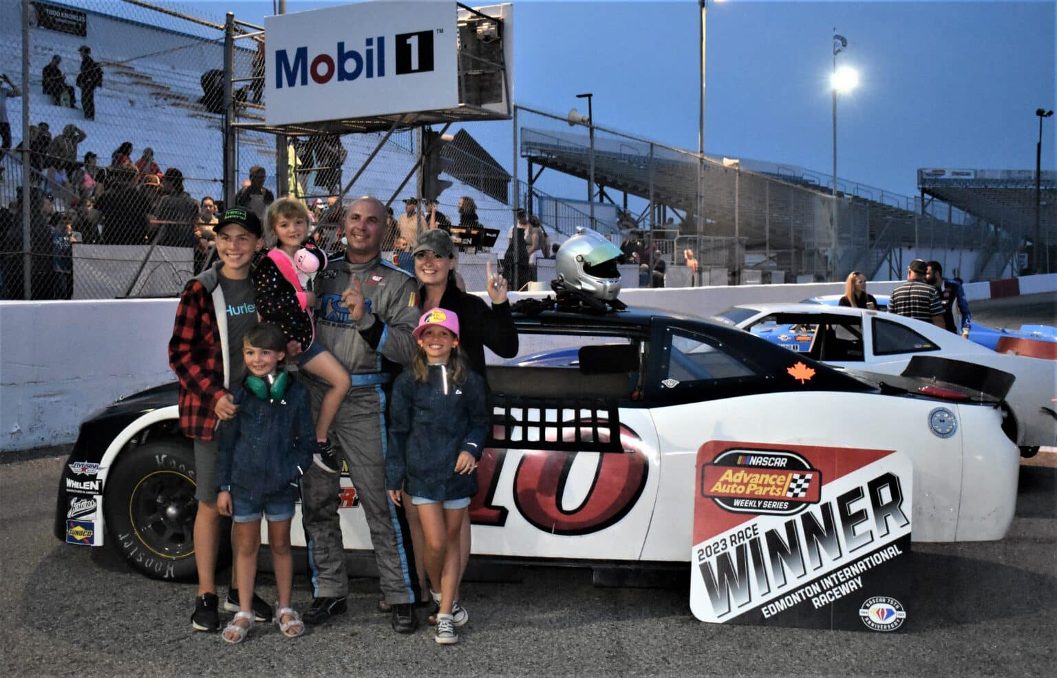 Brett Taylor won the 75 Lap NASCAR Late Model race at EIR