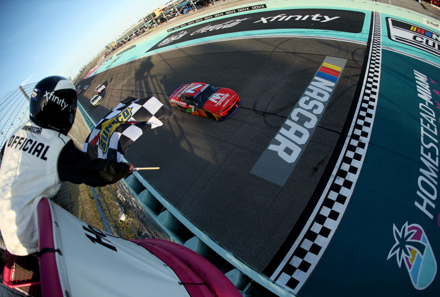 Justin Allgaier won the NASCAR Xfinity Series Hard Rock Bet 300 & $100,000