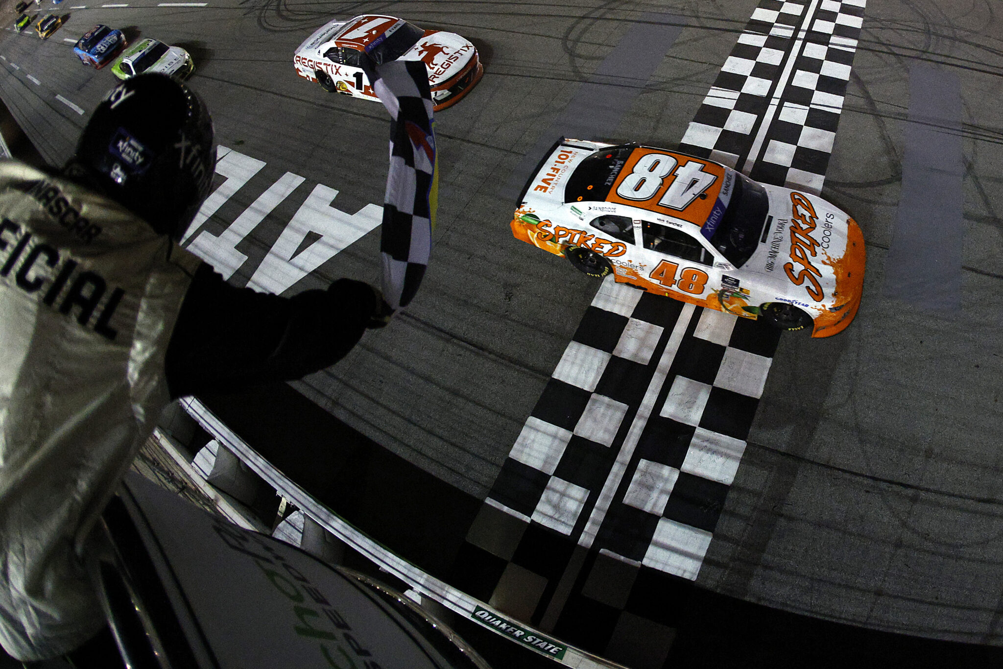 Rookie Nick Sanchez won the Focused Health 250 for his 1st NASCAR ...