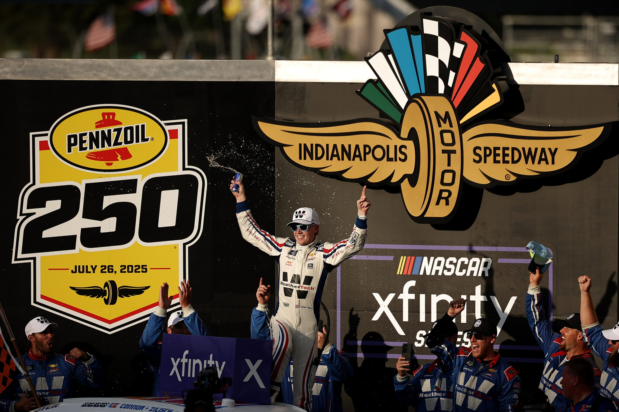 Rookie Connor Zilisch won his 3rd NASCAR Xfinity Series Race in a Row